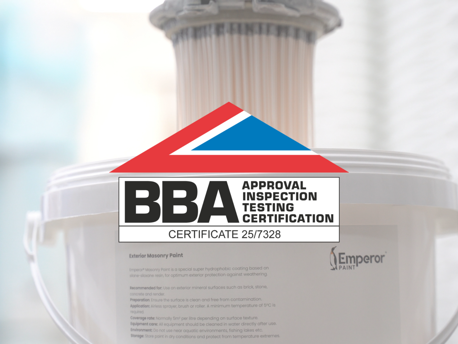 Emperor Masonry Paint is now BBA Certified | Emperor Paint
